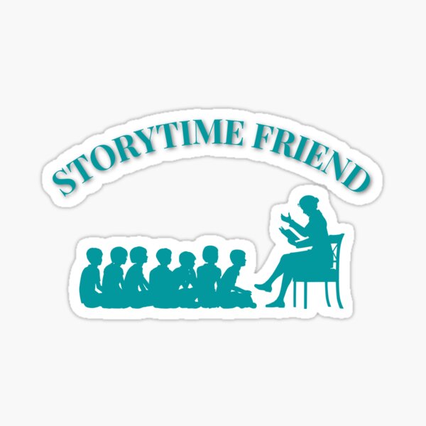 "Storytime Friend" Sticker for Sale by BAPLibrary | Redbubble
