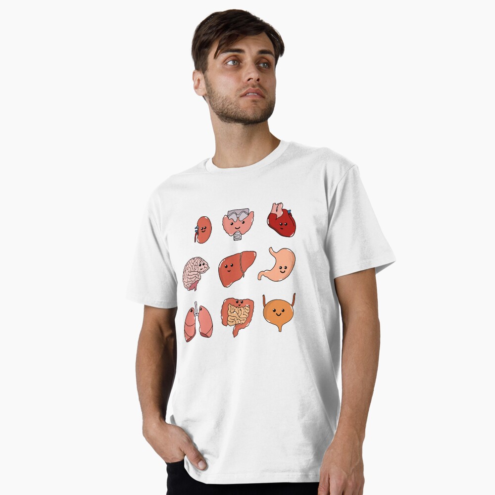 "Cute Smiling Organs" Sticker for Sale by KatherineWinner | Redbubble