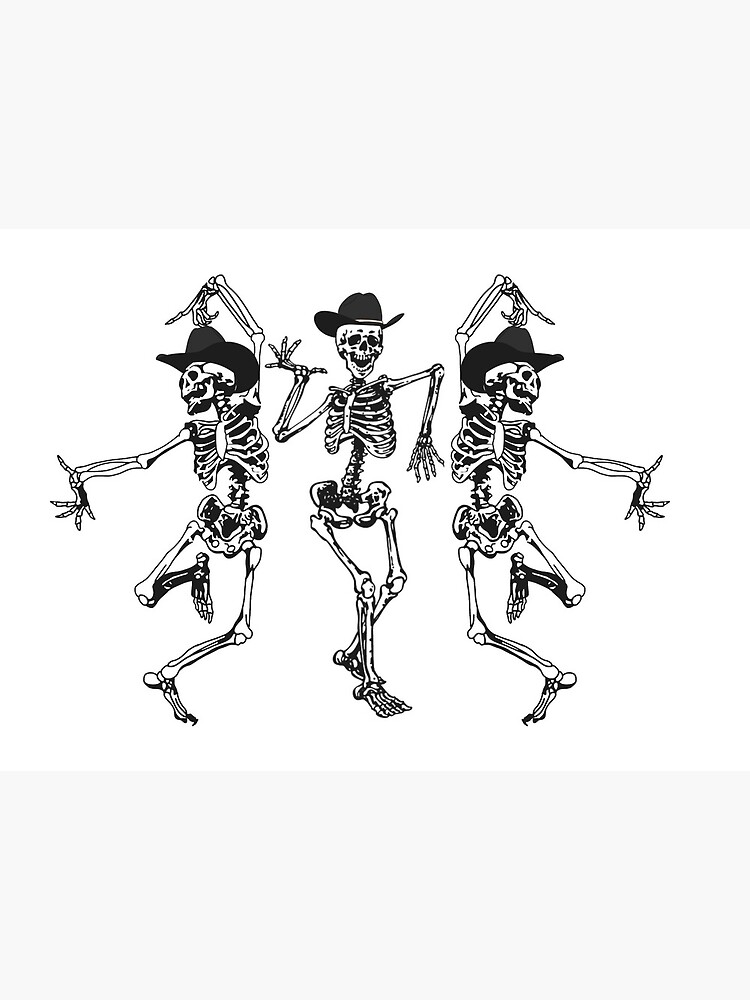 "Dancing Skeleton Cowbooys" Art Board Print for Sale by hadleyvaughn ...