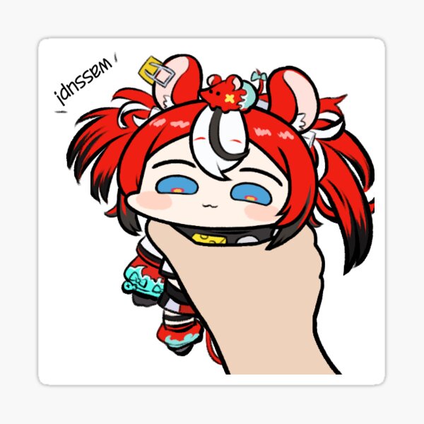 "Hakos Baelz " Sticker for Sale by japannonce | Redbubble