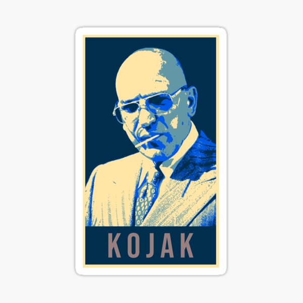 " Illustration Pop Art Kojak" Sticker for Sale by VikingZen | Redbubble