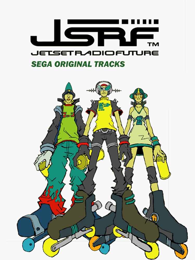 "Jet Set Radio Future Soundtrack Cover " Sticker by Hillstrom45 | Redbubble