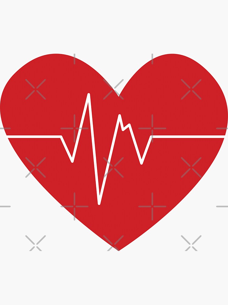 "Nurse Heart Beat, Heart, Pulse, Heartbeat, ekg pictures, " Sticker for ...