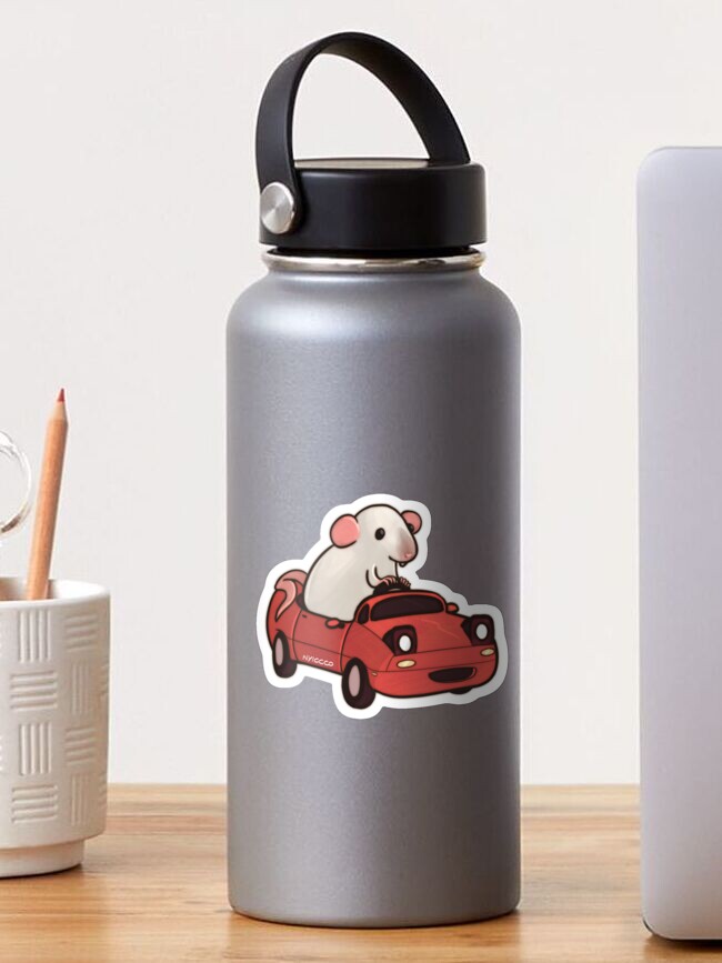 "Rat on a Miata" Sticker for Sale by nyiccco | Redbubble