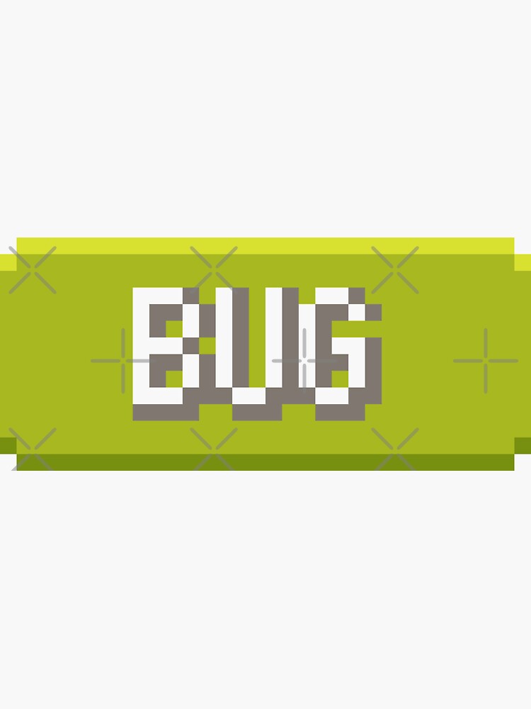 "Bug Type Sprite" Sticker for Sale by Biochao | Redbubble