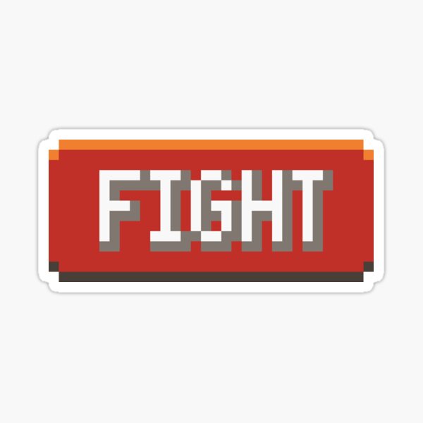 "Fighting Type Sprite" Sticker for Sale by Biochao | Redbubble