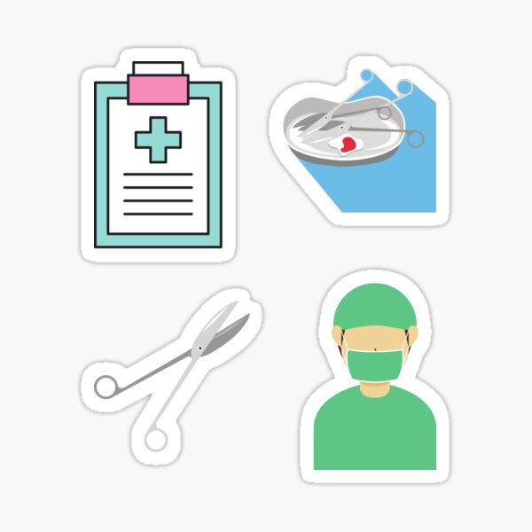 "Doctor Nurse Sticker Pack" Sticker for Sale by Magic-Stone | Redbubble