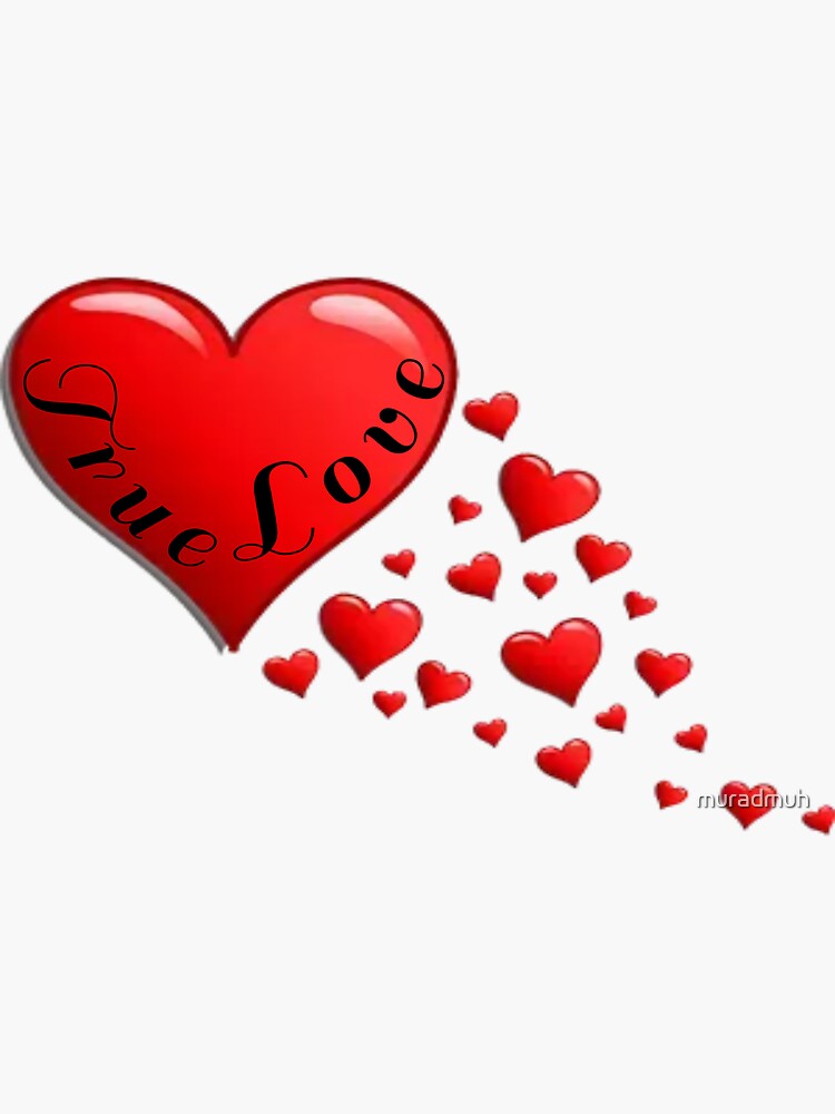 "True love Sticker" Sticker for Sale by muradmuh | Redbubble
