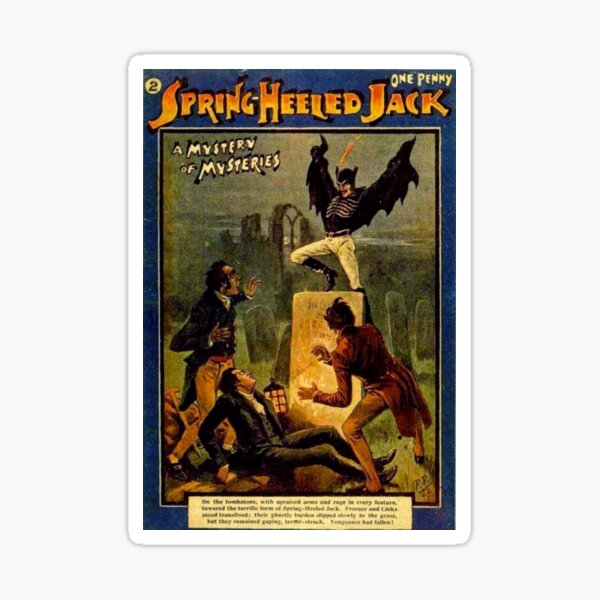 "Spring Heeled Jack (Vintage Publication)" Sticker for Sale by Iason ...