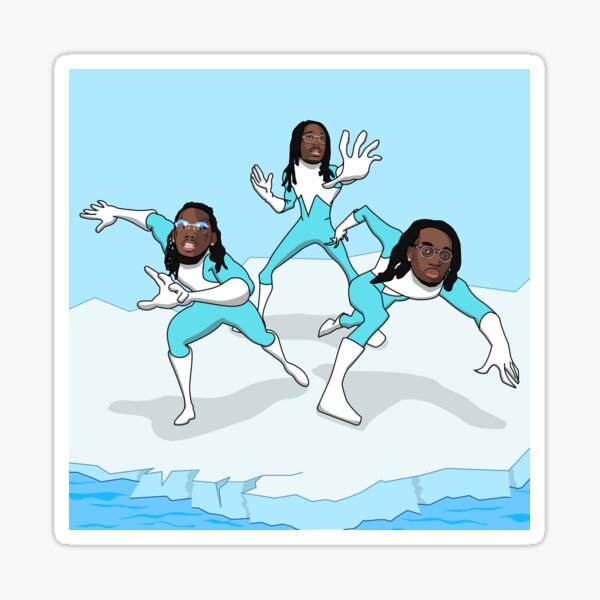"The Ice Migos" Sticker for Sale by EthnicBoy | Redbubble