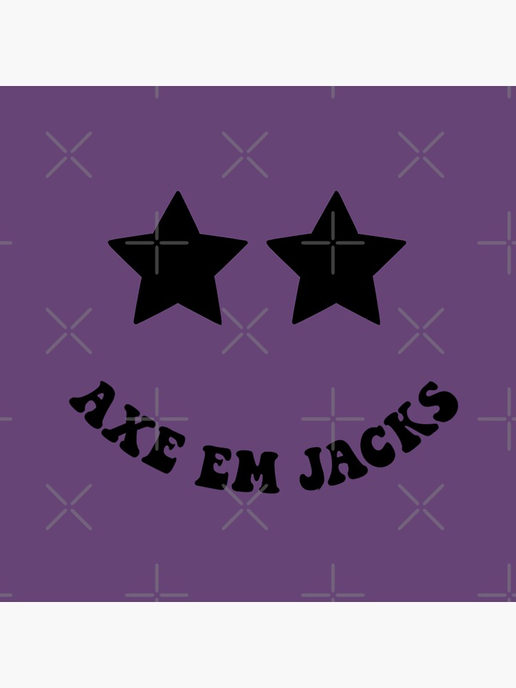 "stephen f austin axe em jacks smiley face" Sticker for Sale by ...