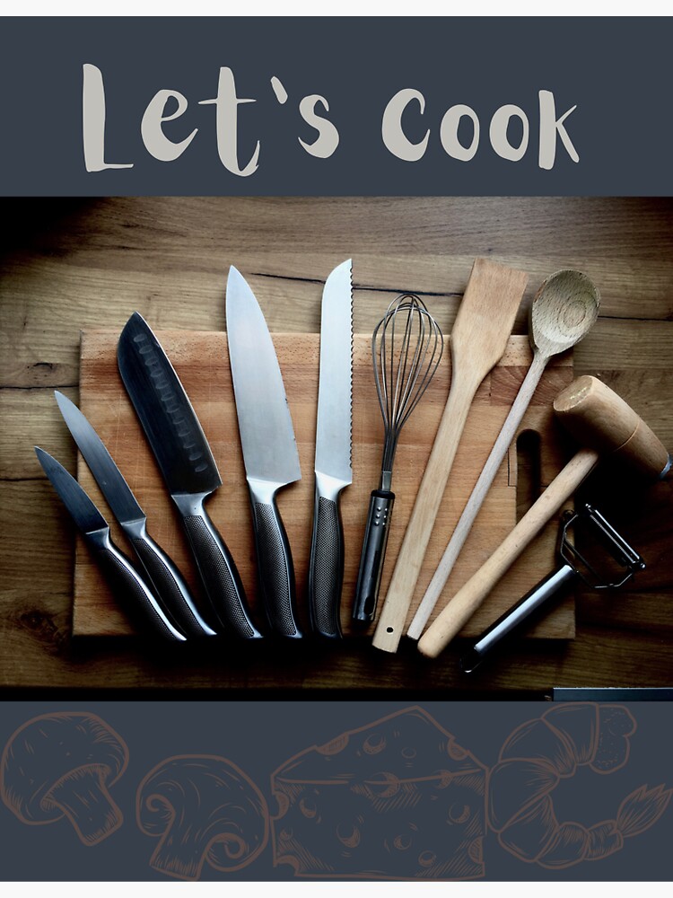 "Let’s cook" Sticker for Sale by nikola1988 | Redbubble