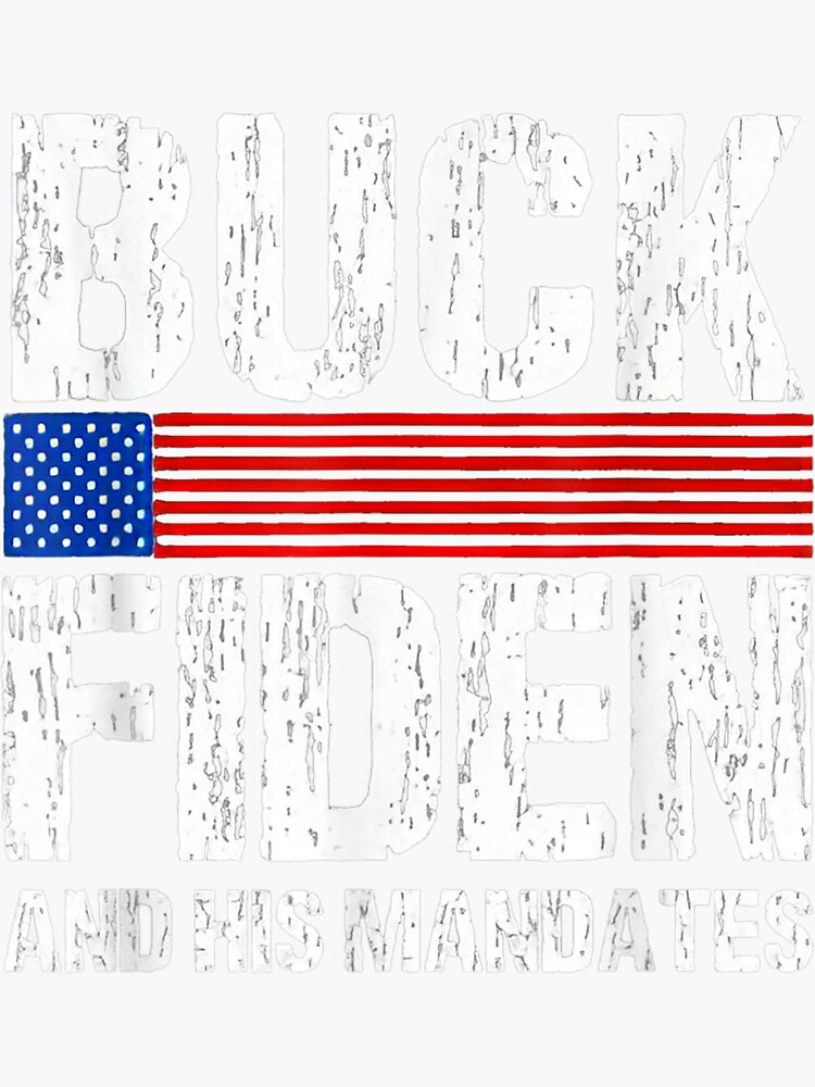 "Buck Fiden And His Mandates " Sticker for Sale by KulkarnielBasan ...