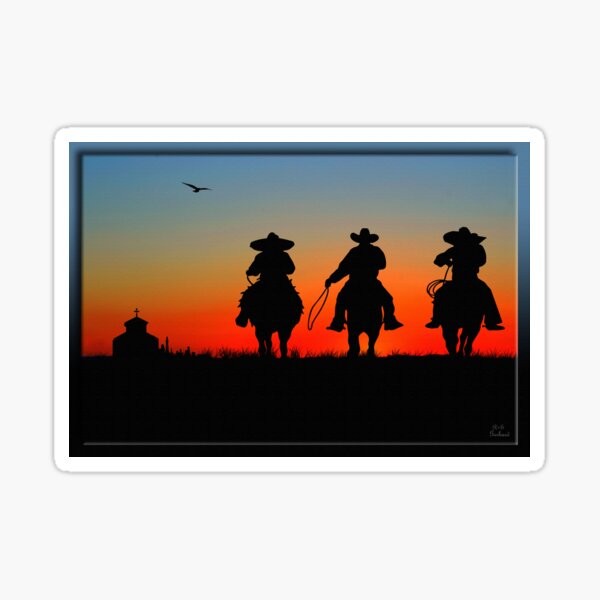 "The Comancheros" Sticker by rgerhard | Redbubble