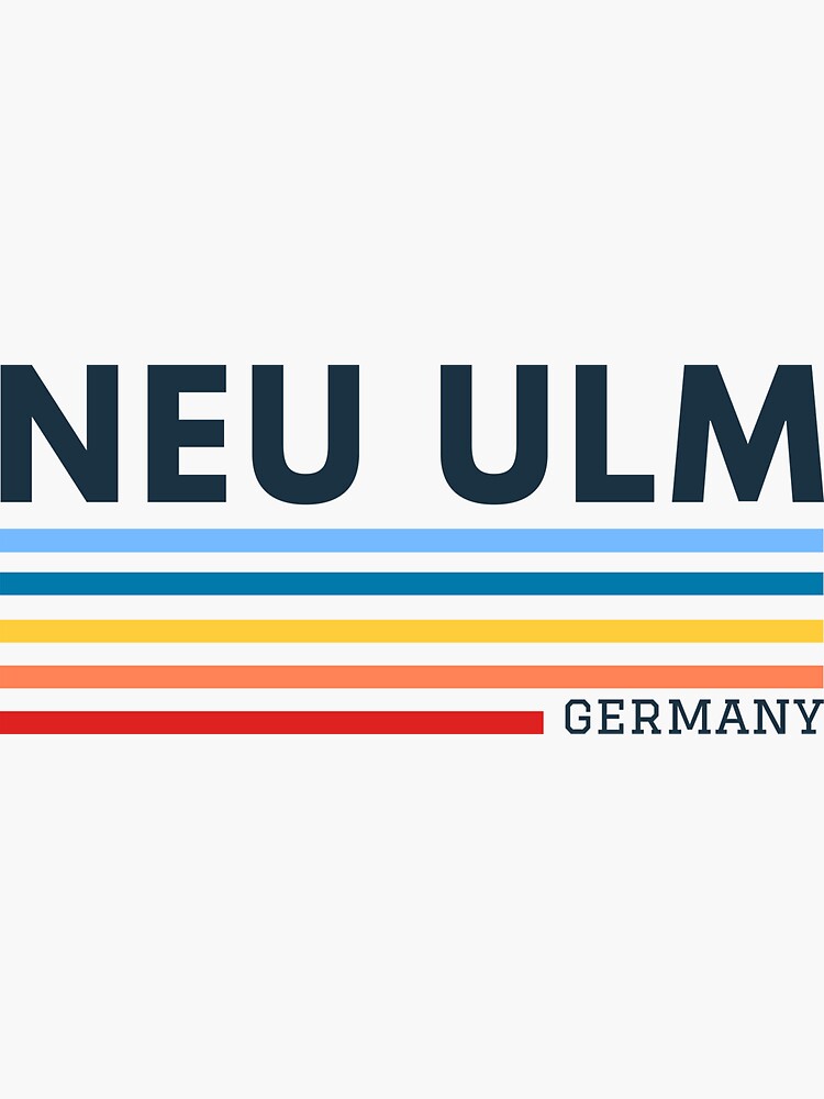 "Neu Ulm Germany" Sticker by europelines | Redbubble