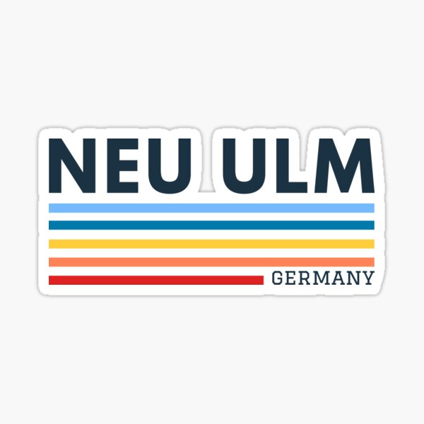 "Neu Ulm Germany" Sticker by europelines | Redbubble