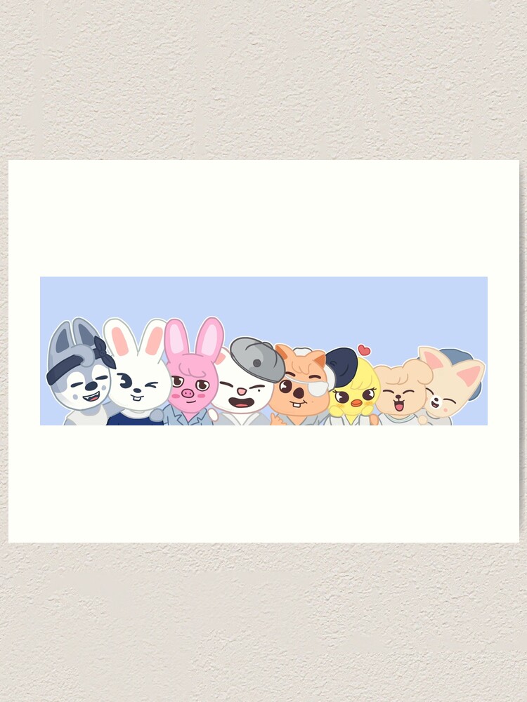 "STRAY KIDS (SKZOO) All Members The View Stage Outfits " Art Print for ...