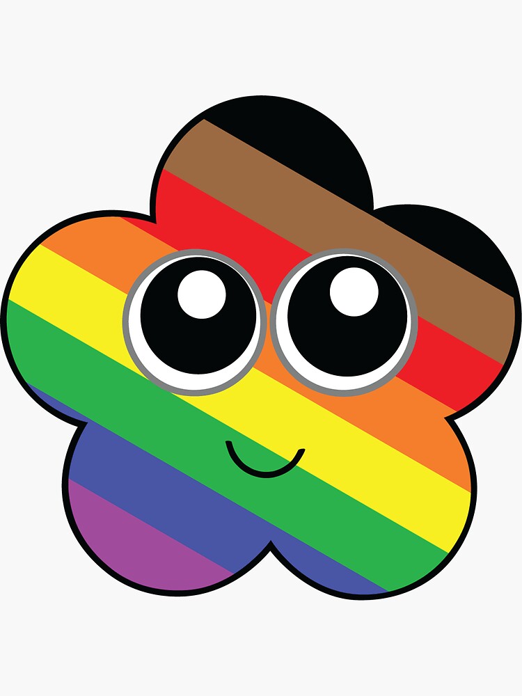 "Pride Flowerpower - Rainbow" Sticker for Sale by Beekitty | Redbubble