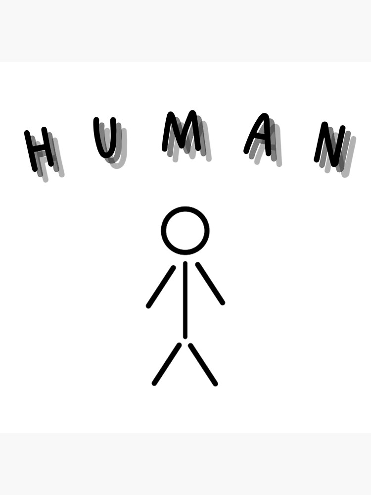 "Human Simple Stick Figure Design" Art Print for Sale by ...