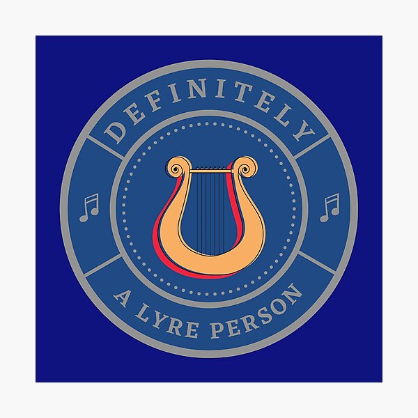 "Definitiv eine Lyra-Person" Fotodruck von fev-rocks | Redbubble