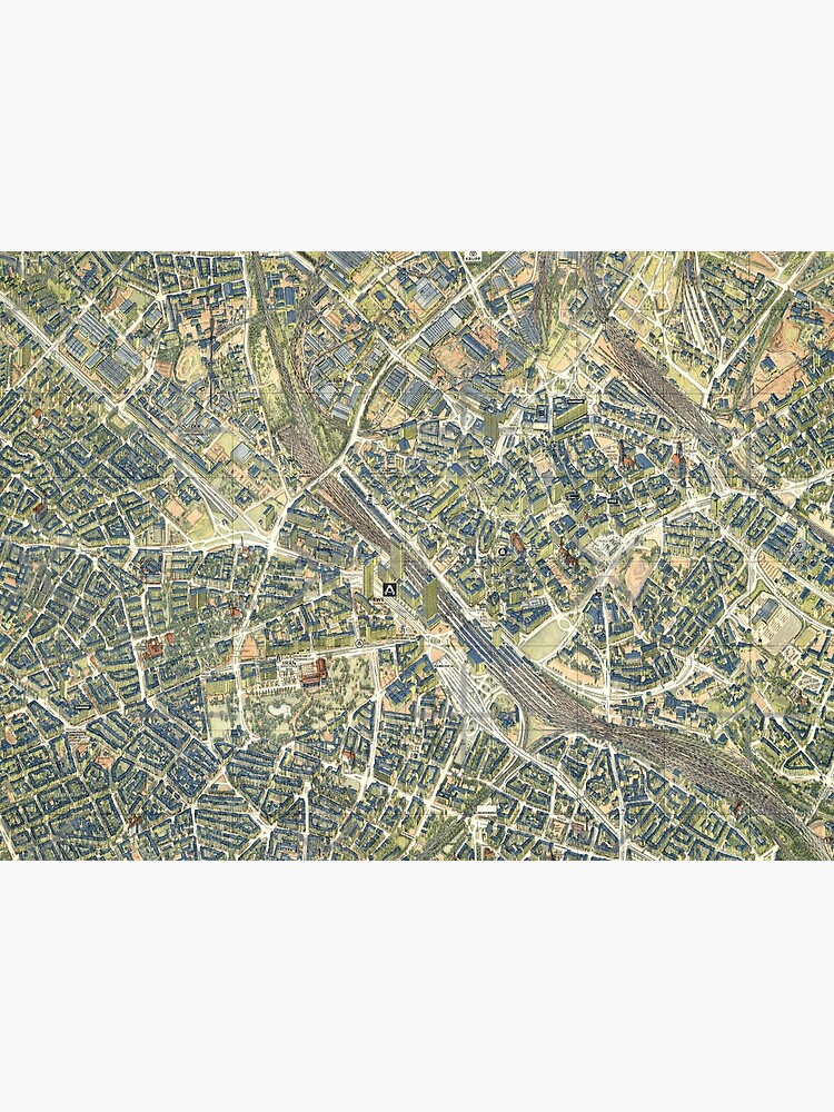 "Vintage Map of Essen, Germany" Poster by gin-nek-shop | Redbubble