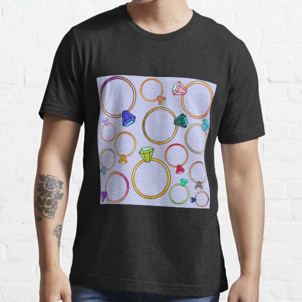 "Rings on purple " T-shirt for Sale by QuirkyCraftz | Redbubble | rings ...
