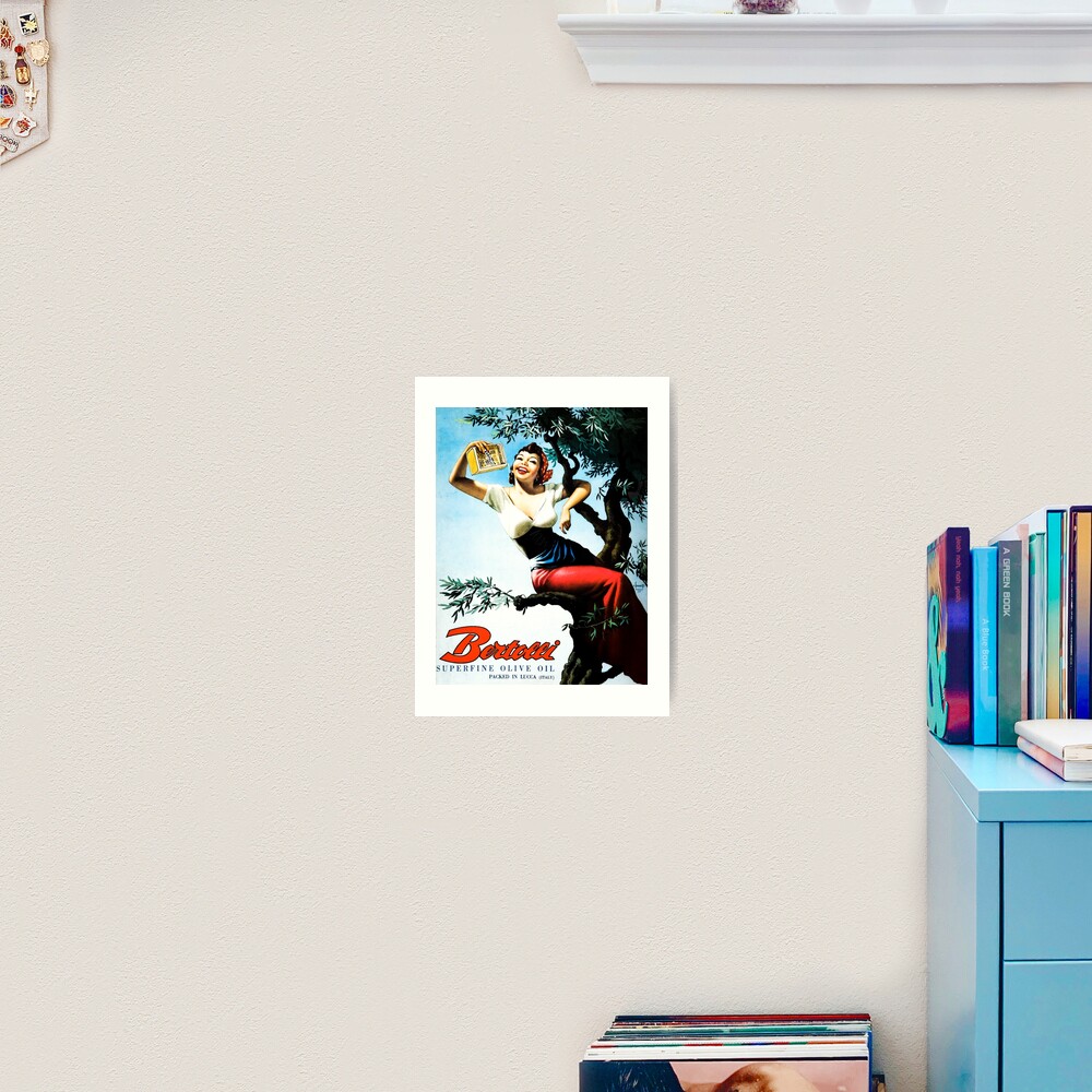 "Vintage Italian Olive Oil Ad Poster" Art Print for Sale by Orca ...