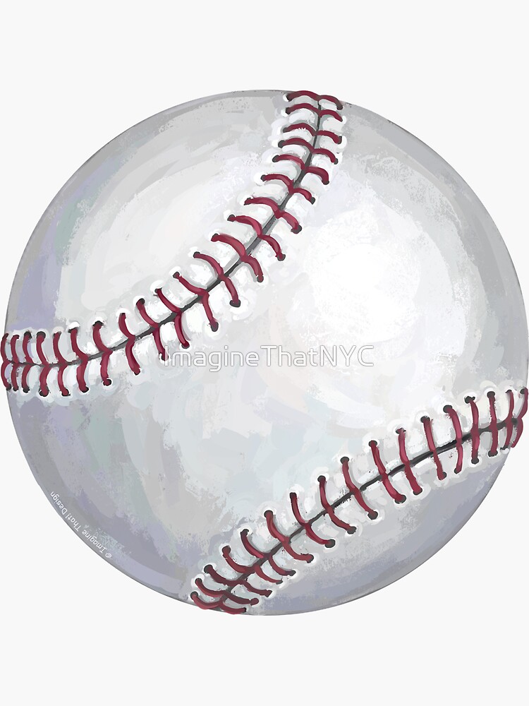"Baseball" Sticker for Sale by ImagineThatNYC | Redbubble