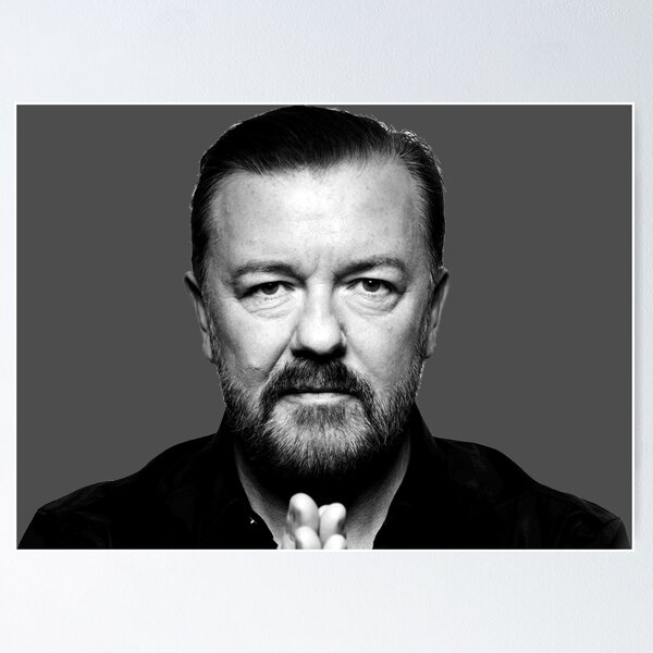 Poster for Sale mit "Ricky Gervais" von Muffin Man | Redbubble
