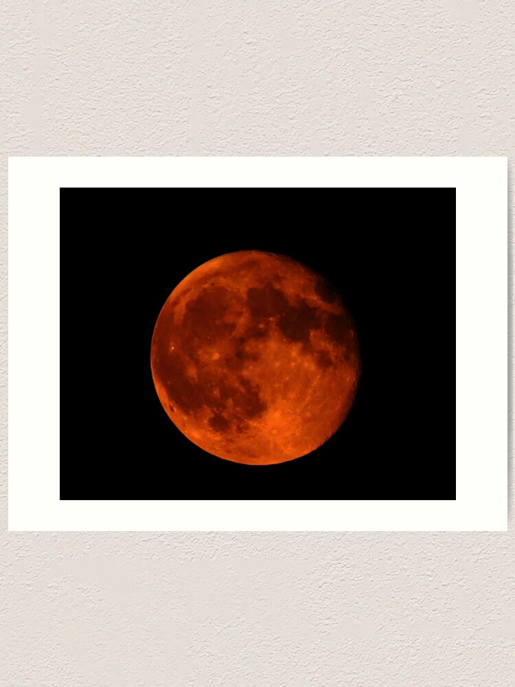 "Red Moon " Art Print by aubrierodheim | Redbubble