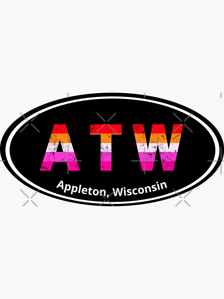 "Appleton Wisconsin Lesbian Pride" Sticker for Sale by ShowMePride ...