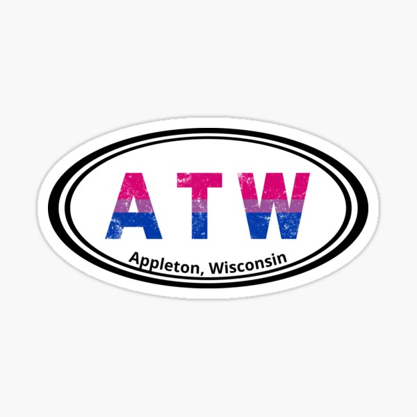 "Appleton Wisconsin Bisexual Pride" Sticker for Sale by ShowMePride ...
