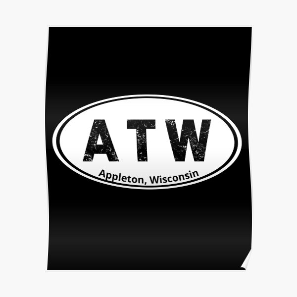 "Appleton Wisconsin Pride Call Letters" Poster by ShowMePride | Redbubble