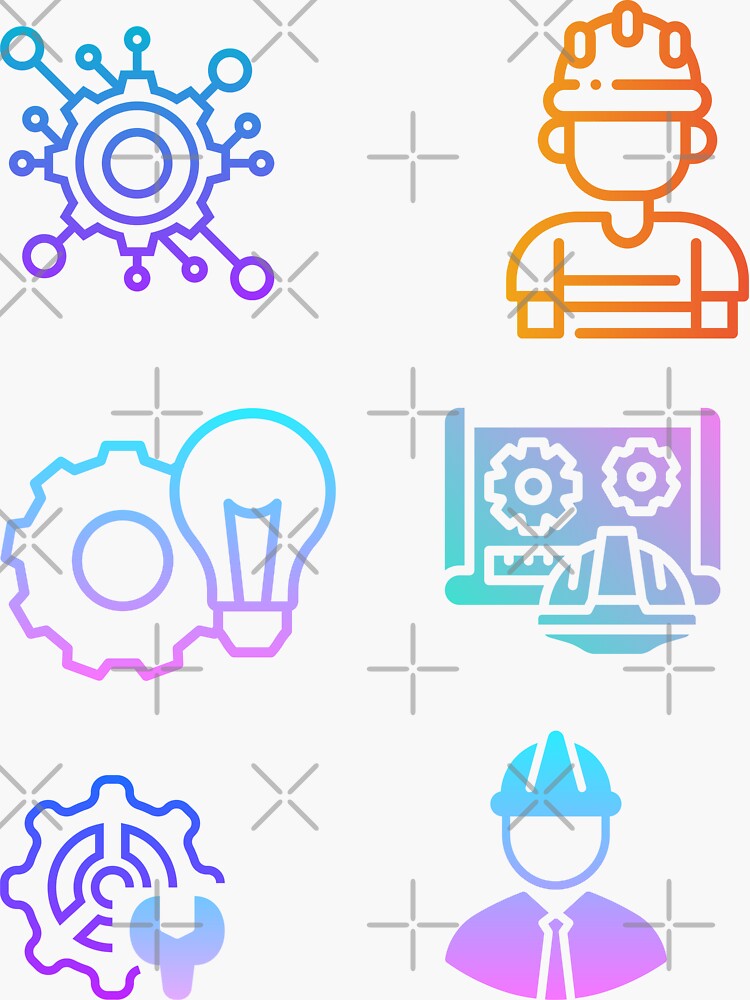 "Engineer stickers pack" Sticker by Nwidas | Redbubble
