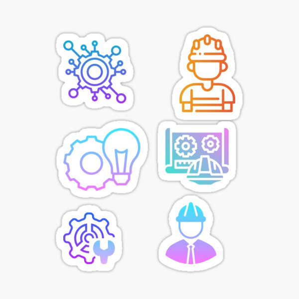 "Engineer stickers pack" Sticker by Nwidas | Redbubble
