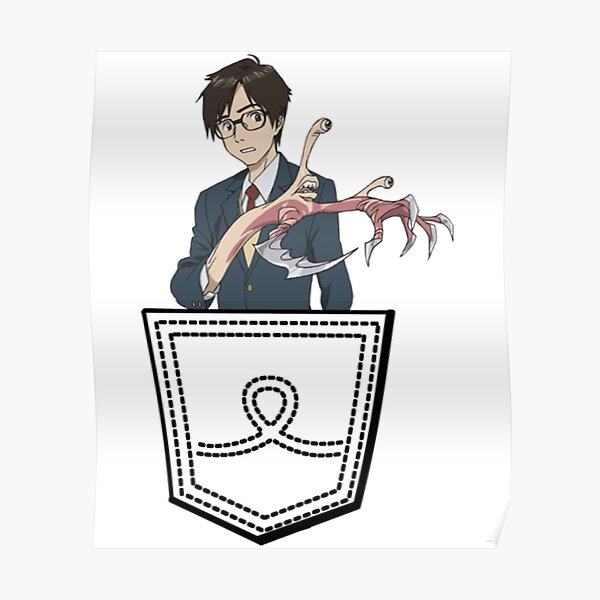 "Parasyte Essential " Poster for Sale by WeebEssentials1 | Redbubble