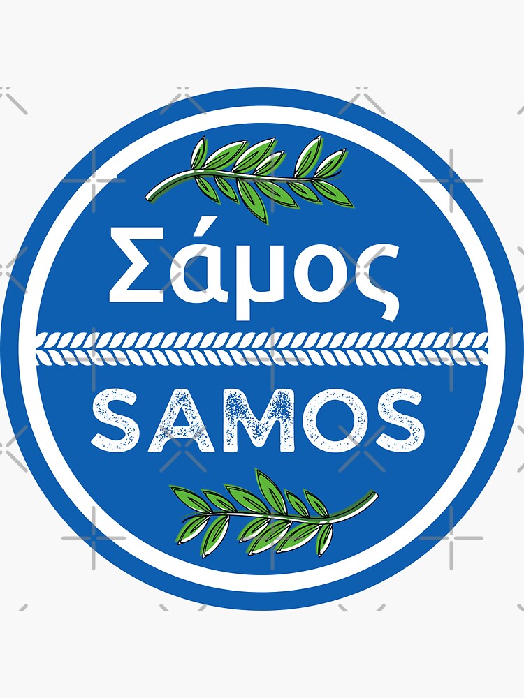 "Greek Island of Samos" Sticker for Sale by FedSherDesign | Redbubble