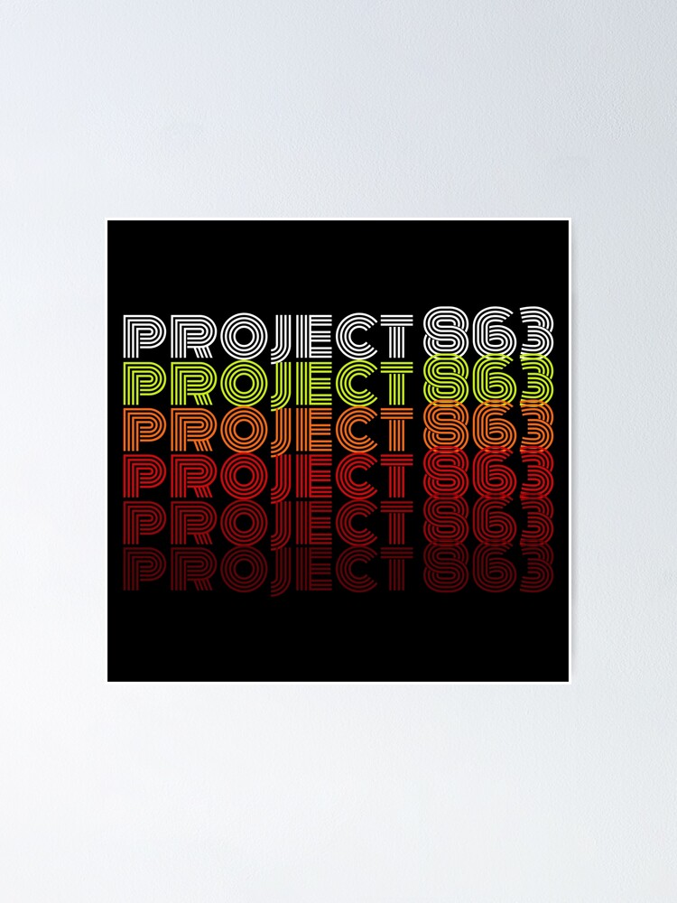 "Project 863 Vintage" Poster for Sale by nudgeforgood | Redbubble