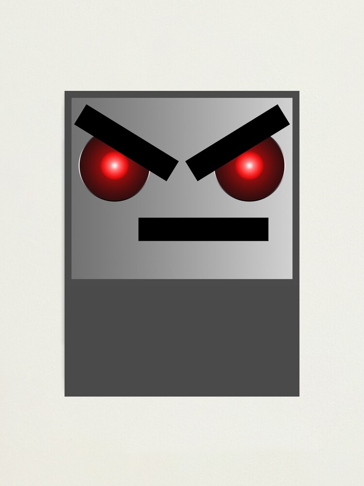 "Angry Ro-Bro Mk-2" Photographic Print for Sale by Deez-memes | Redbubble