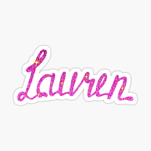 "Lauren name" Sticker by Marishkayu | Redbubble