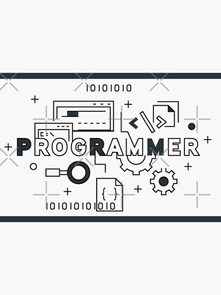 "Programmer" Sticker for Sale by IshrakDesign | Redbubble