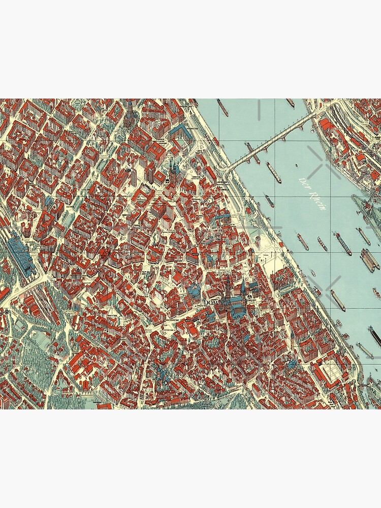 "Vintage Map of Mainz, Germany" Art Print for Sale by gin-nek-shop ...