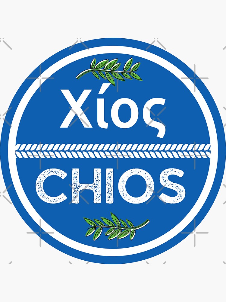 "Greek Island of Chios" Sticker for Sale by FedSherDesign | Redbubble