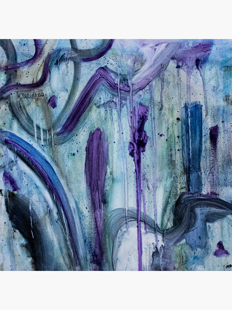 "Abstract Blue Oil Drip " Sticker for Sale by maddiamond94 | Redbubble