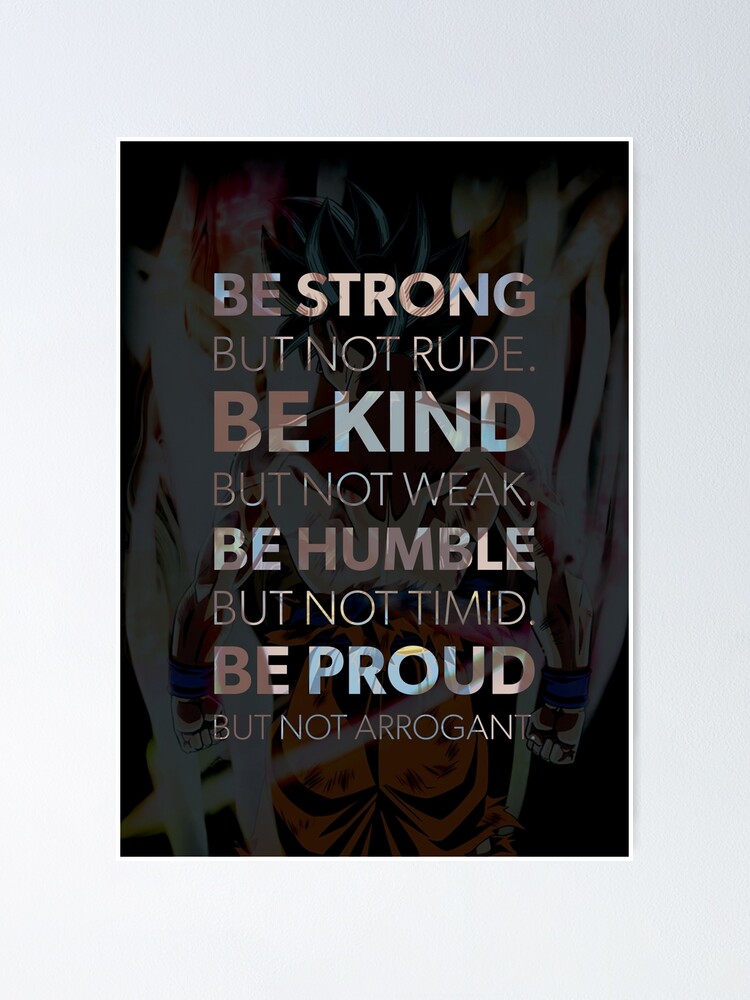 "Be Strong Not Rude - Gym Motivational" Poster for Sale by gohanflex ...