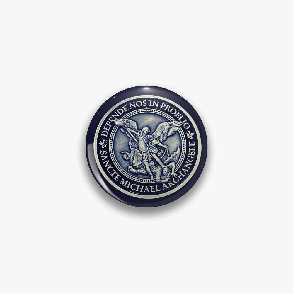 "Saint Michael Archangel Medal, St Michael Archangel" Pin for Sale by ...