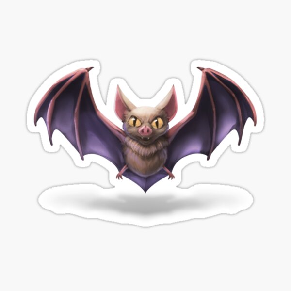 "Cute Halloween Vampire Bat" Sticker for Sale by LMcDs | Redbubble