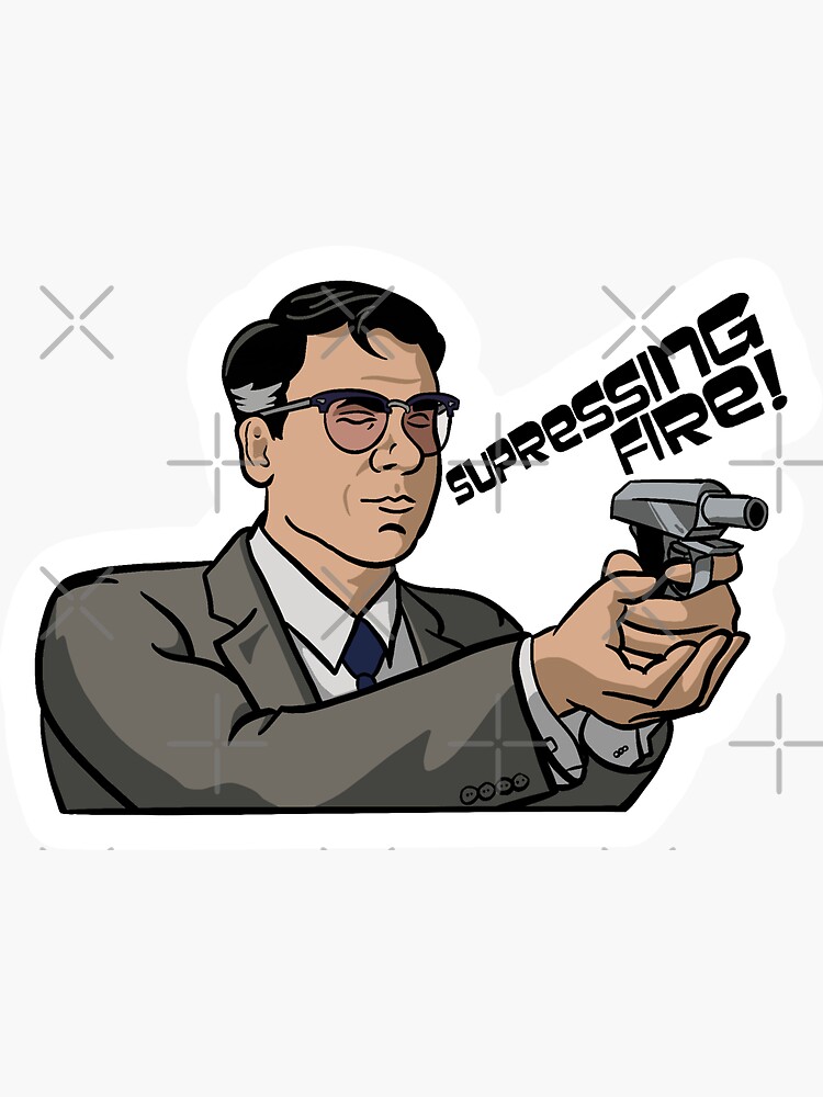 "Archer - Cyril" Sticker for Sale by SuperbScribbles | Redbubble