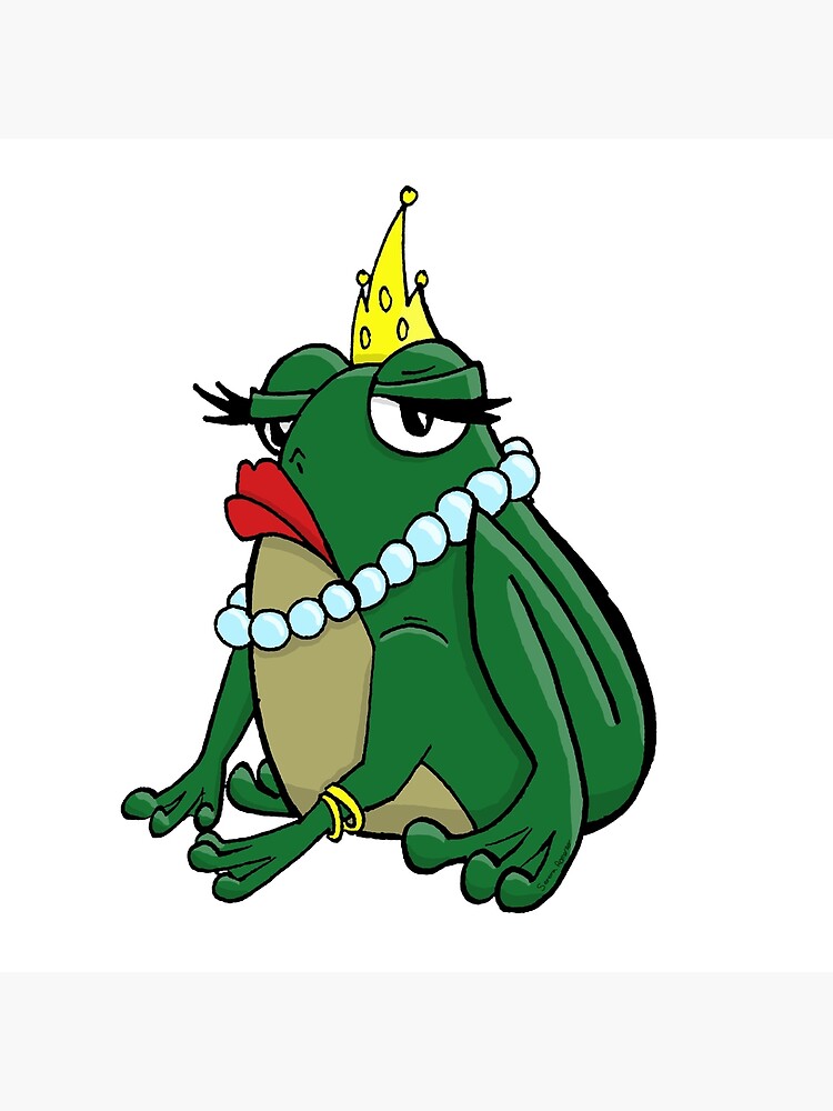 "Queen Frog" Poster for Sale by serena-cartoons | Redbubble