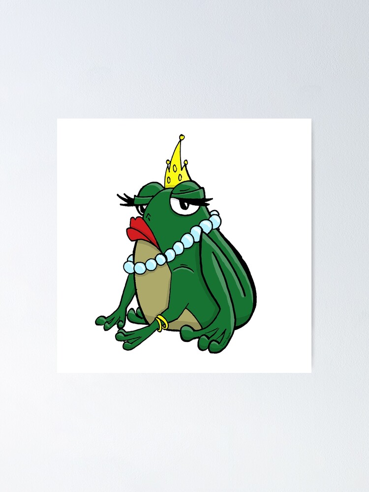 "Queen Frog" Poster for Sale by serena-cartoons | Redbubble